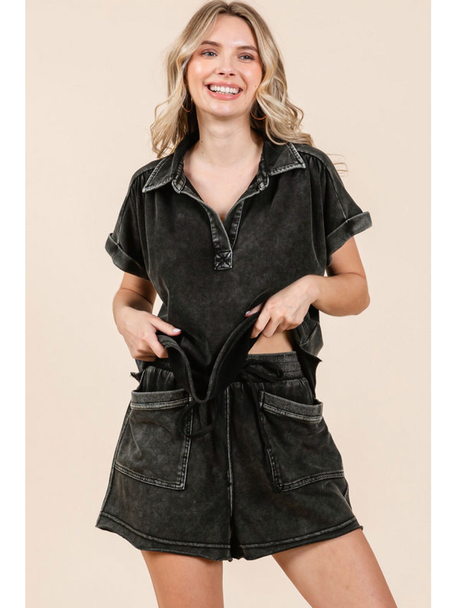 Soft V Neck Set by Jodifl | The Weatherford Boutique